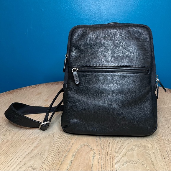 Fossil | Bags | Vintage Fossil Black Pebbled Leather Mini Backpack Y2k ...